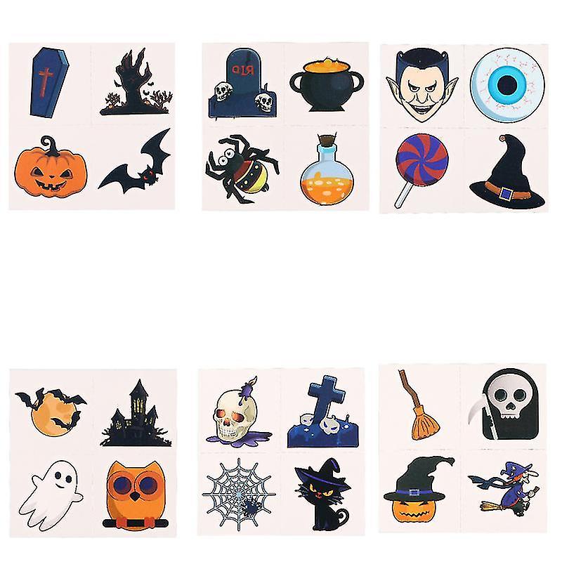 8X8cm Assorted Color Temporary Tattoos 36 Sheets Of Fashion Cartoon ...