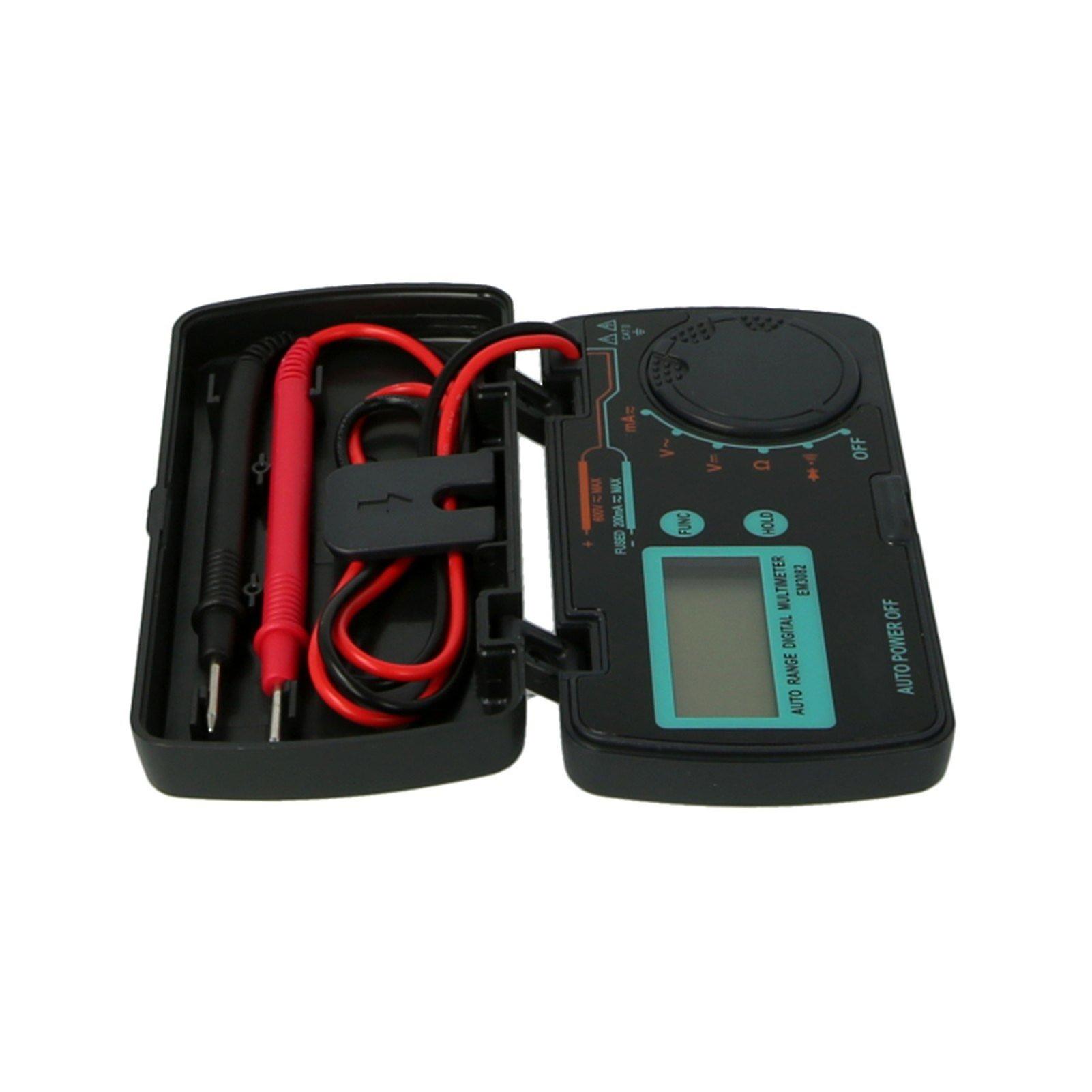 Mini digital multimeter ac dc volt amp ohm lcd voltmeter auto power off ...