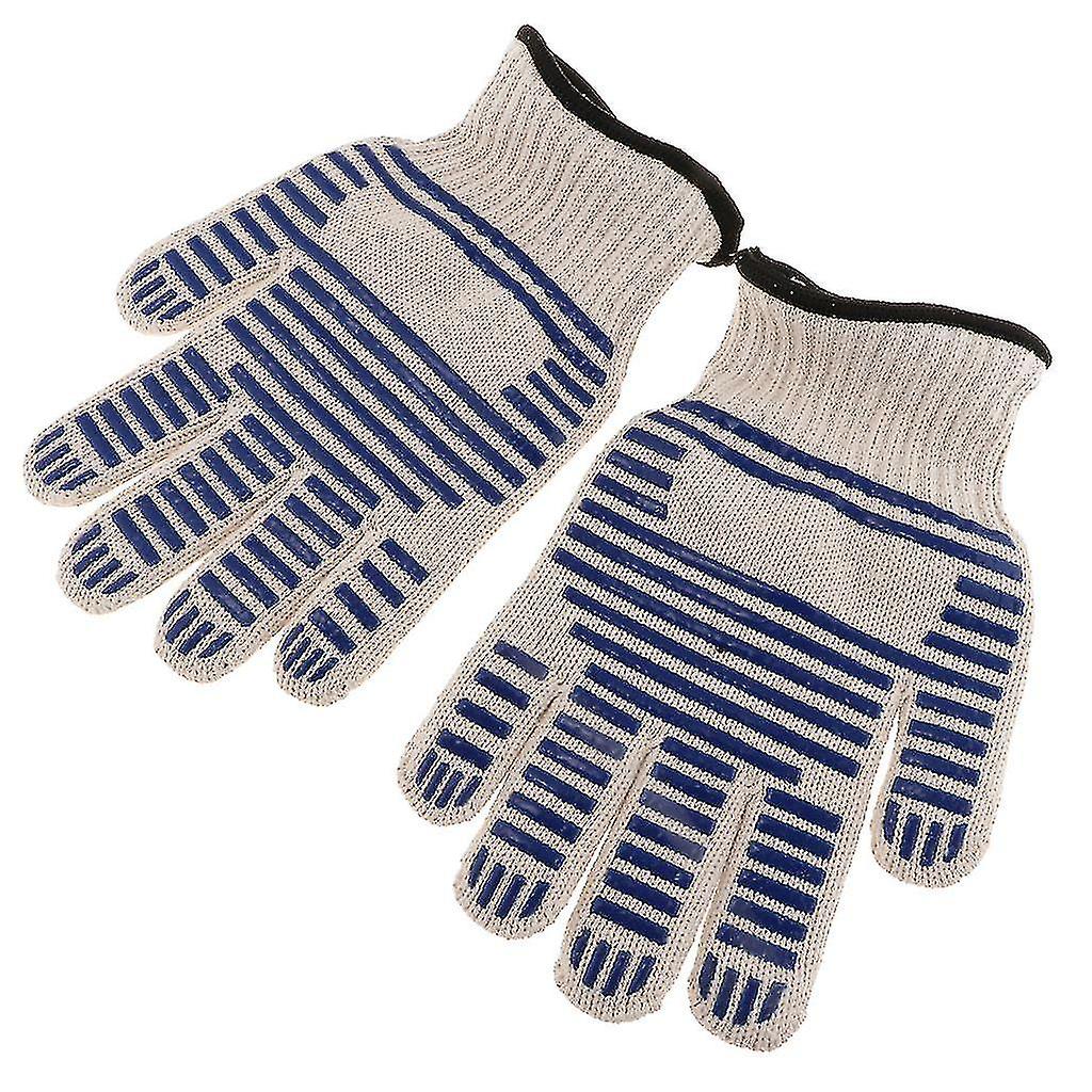 Fireproof Gloves Grill Gloves 300 Degrees Heat-resistant Oven Gloves ...