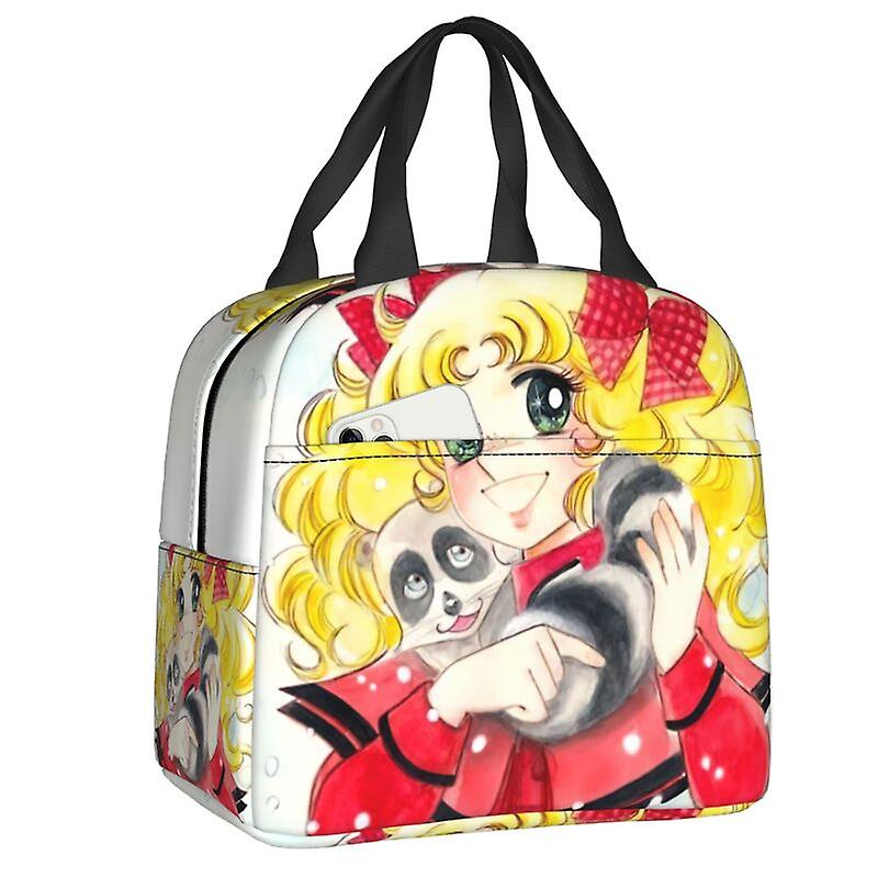 Manga Candy Candy Thermal Insulated Lunch Bags Women Kawaii Anime Lunch ...