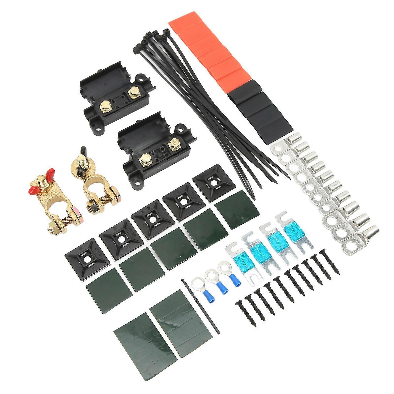 Dual Battery Isolator Kit 140 AMP 12V High Low Voltage Protection ...