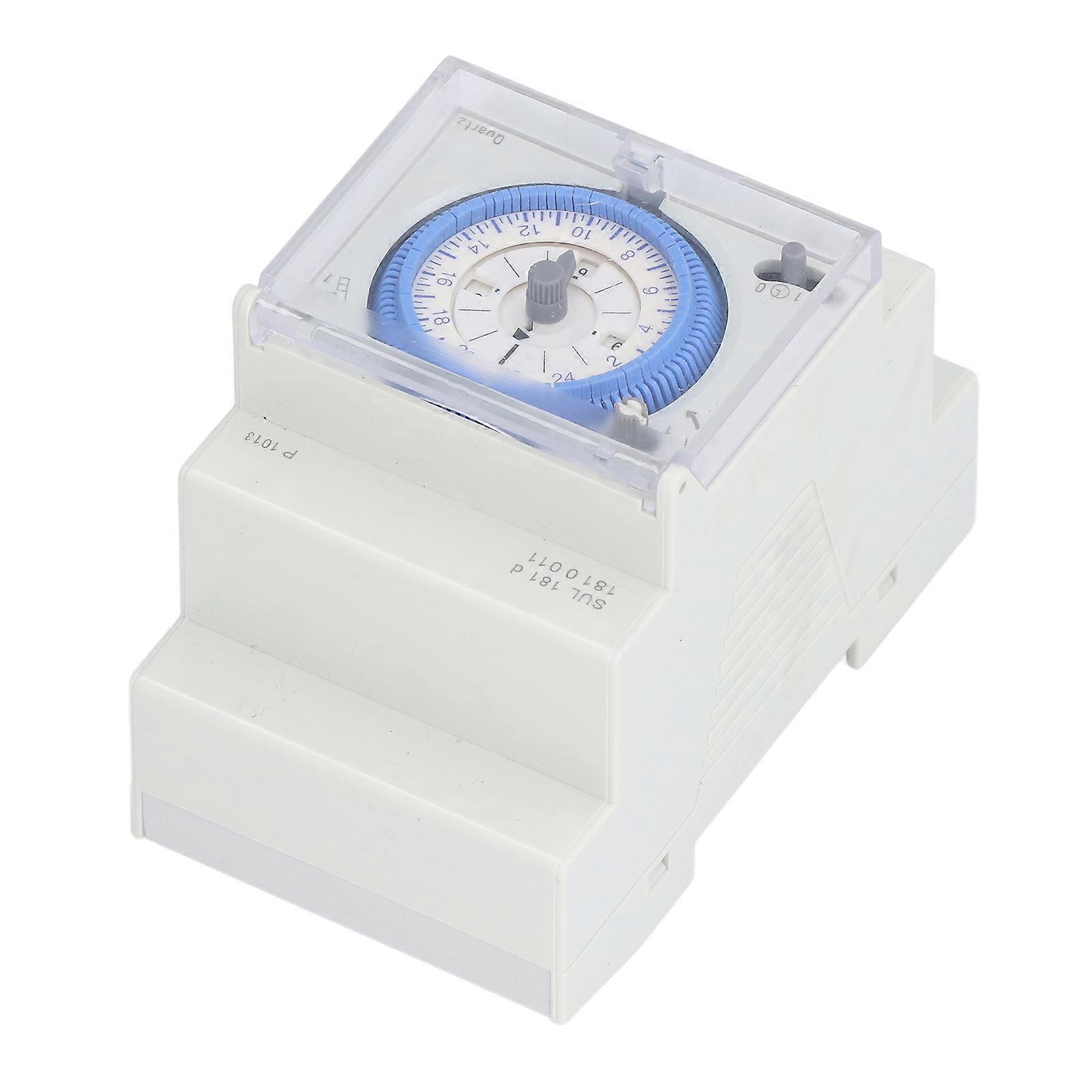 Mechanical Timer Switch 24 Hours Time Switch DIN Rail with Power ...
