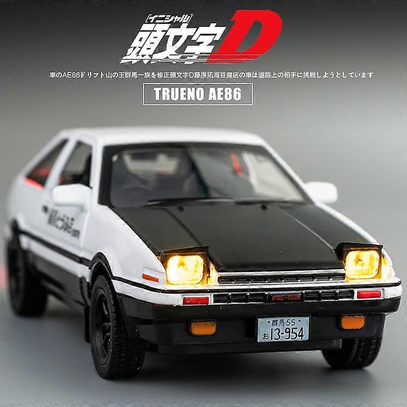 1/32 Initial D AE86 Toy Car Diecast Miniature Model Pull Back Sound ...