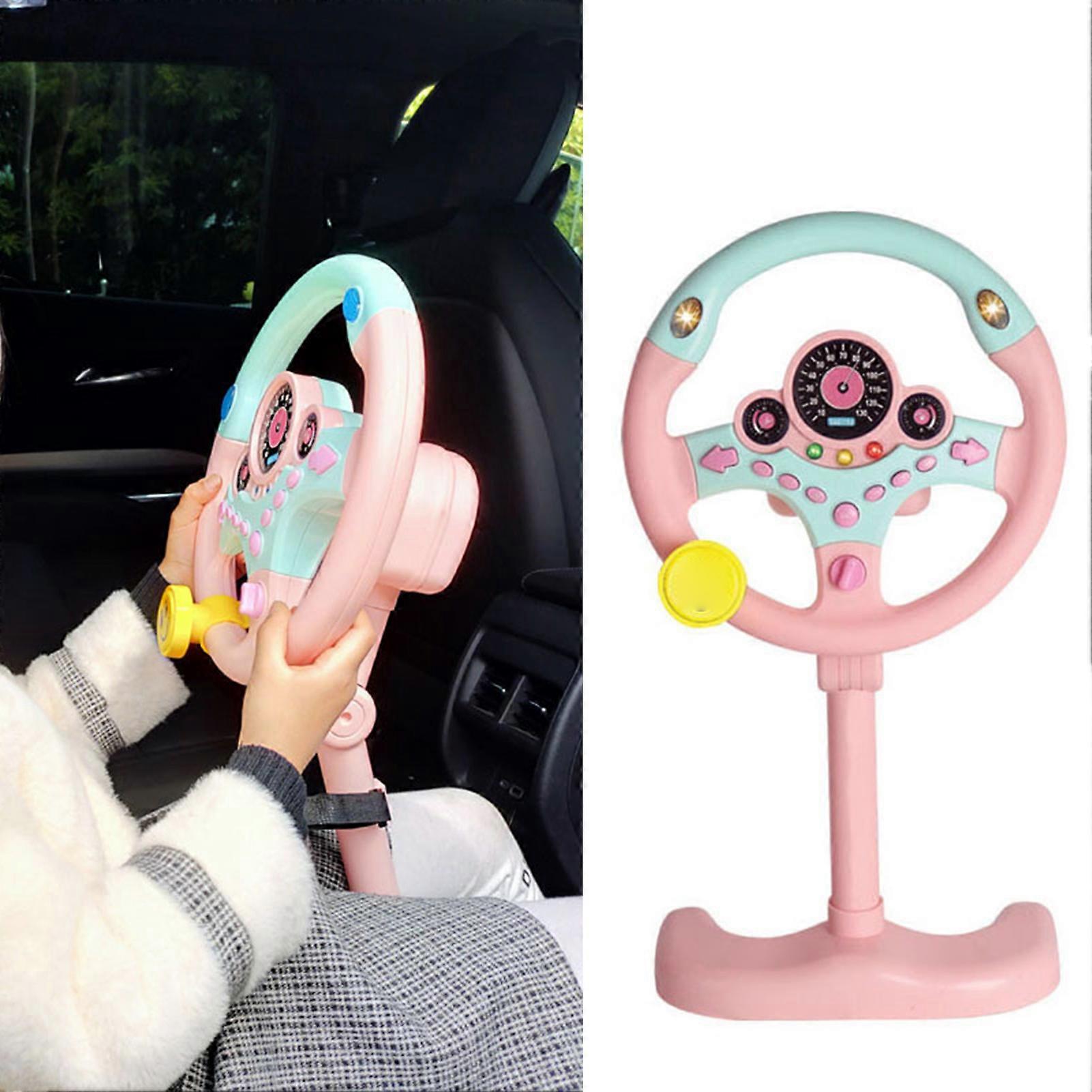 Passenger Seat Steering Wheel Toy with Music Light Kids Car Driving ...