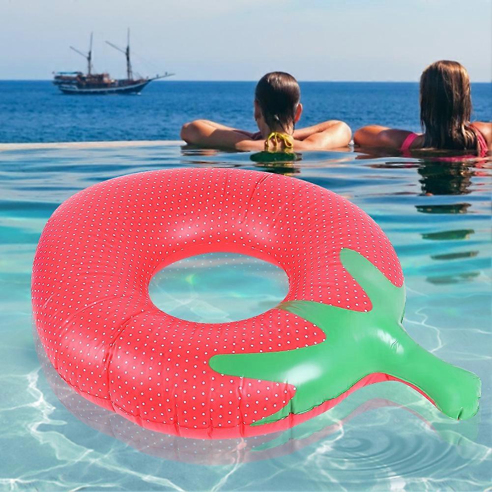 Inflatable Foldable Cute Cartoon Fruit Strawberry Shape Pool Float ...