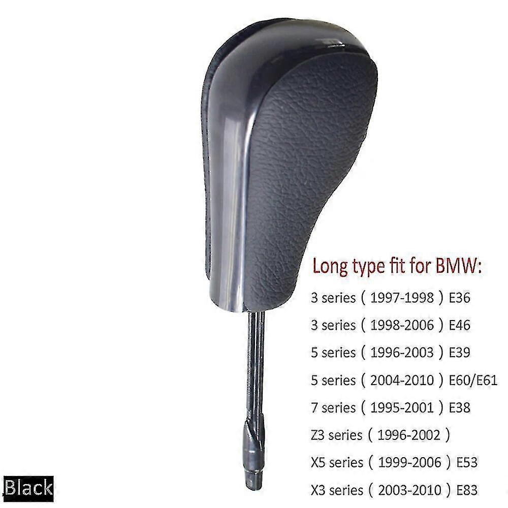 Automatic Gear Shift Knob With Alcantara For Bmw E39 E46 E53 E60 E61 E63 E64 E83 E81 E82 E87 E90 ...