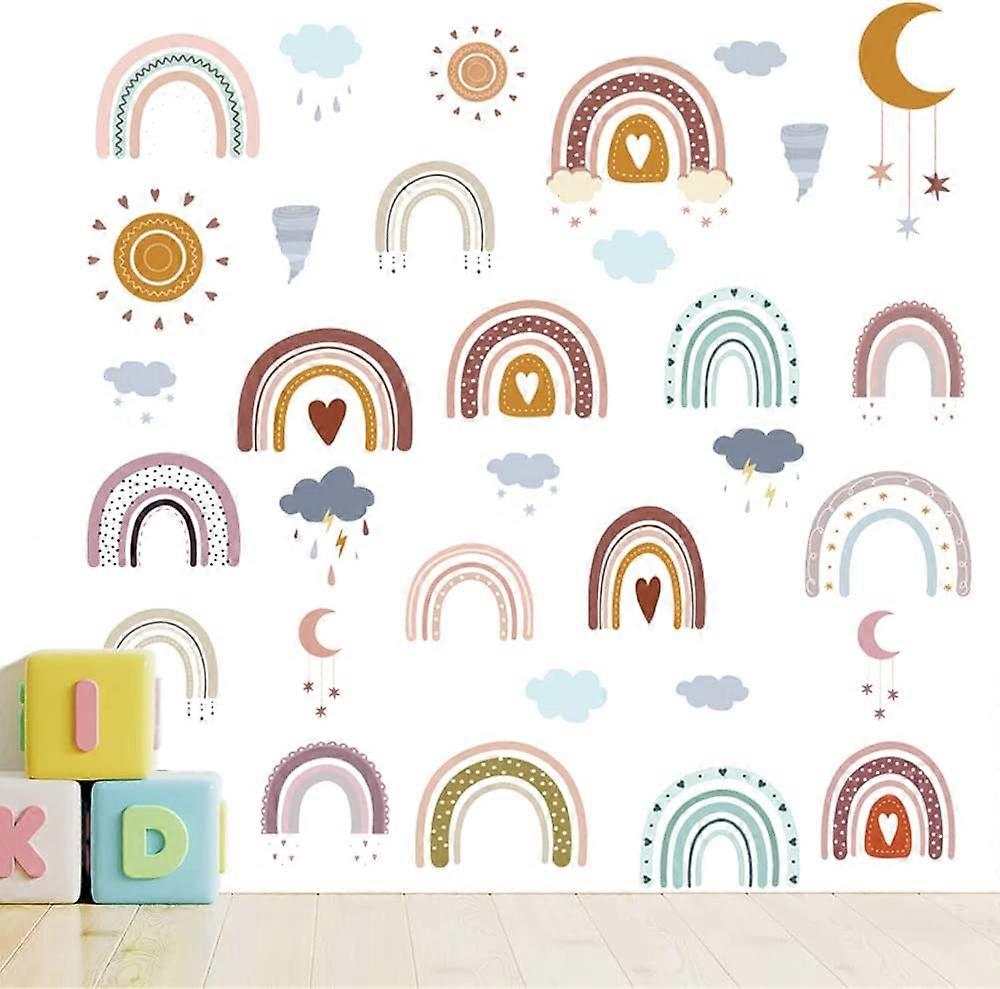 Rainbow Wall Stickers,Rainbow Stickers,Rainbows Wall Sticker, Wall Sticker For Kids Room, Wall ...