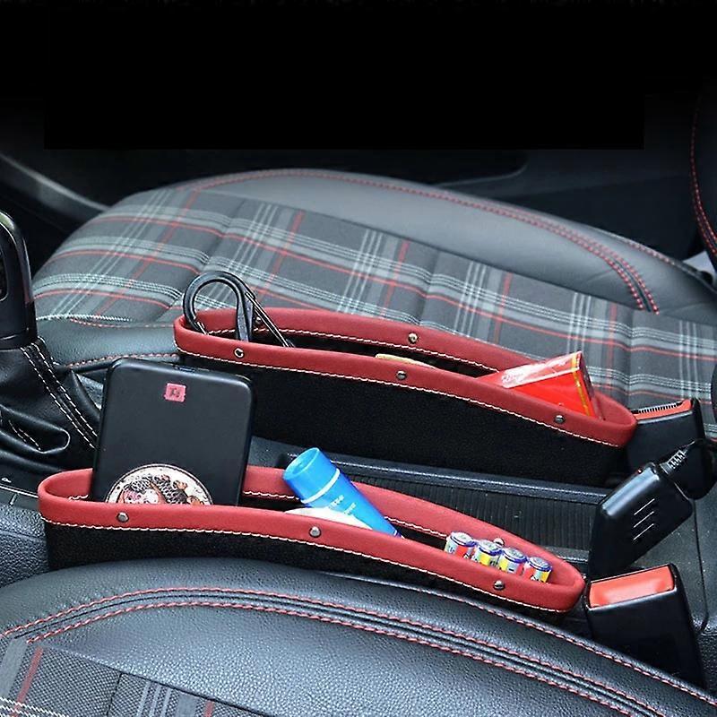 Car Accessories Organizer Storage Seat Slit Gap Pocket Leather for Ford ...