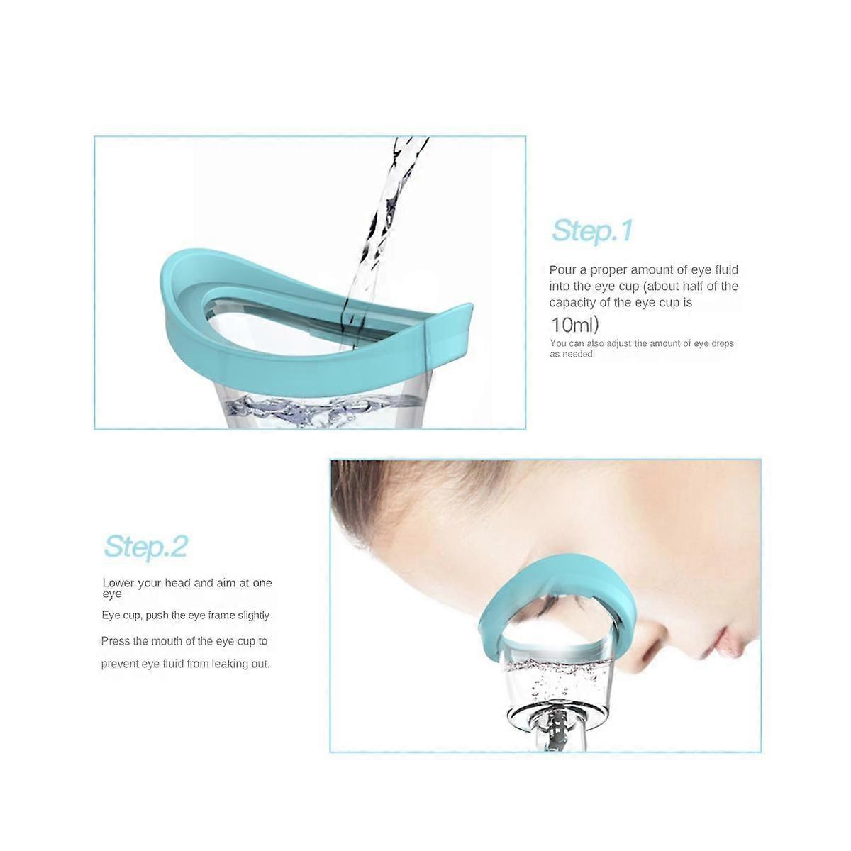 Soft Silicone Eye Wash Cups Eyes Cleaner Flushing Rinse Cups Resuable ...