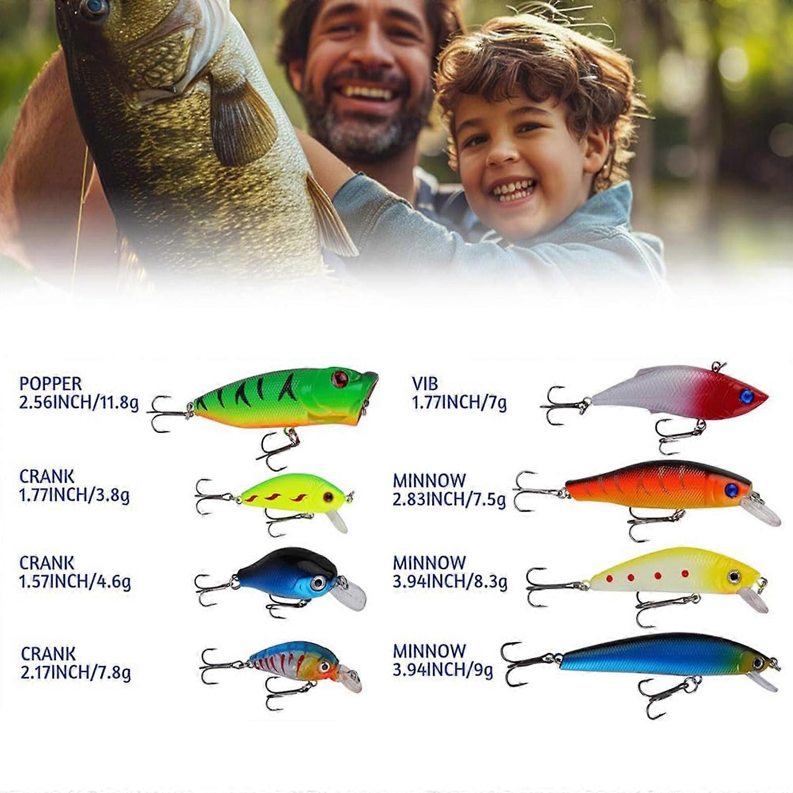 24Days Christmas Countdown Fish Tackle Set Xmas Surprise Fishing ...