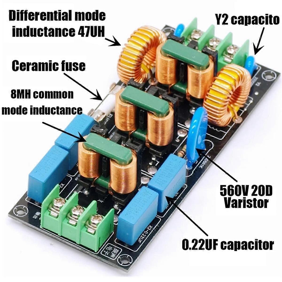 Four-Level Audio AC 220V Power Supply Filter 110V Differential Mode ...