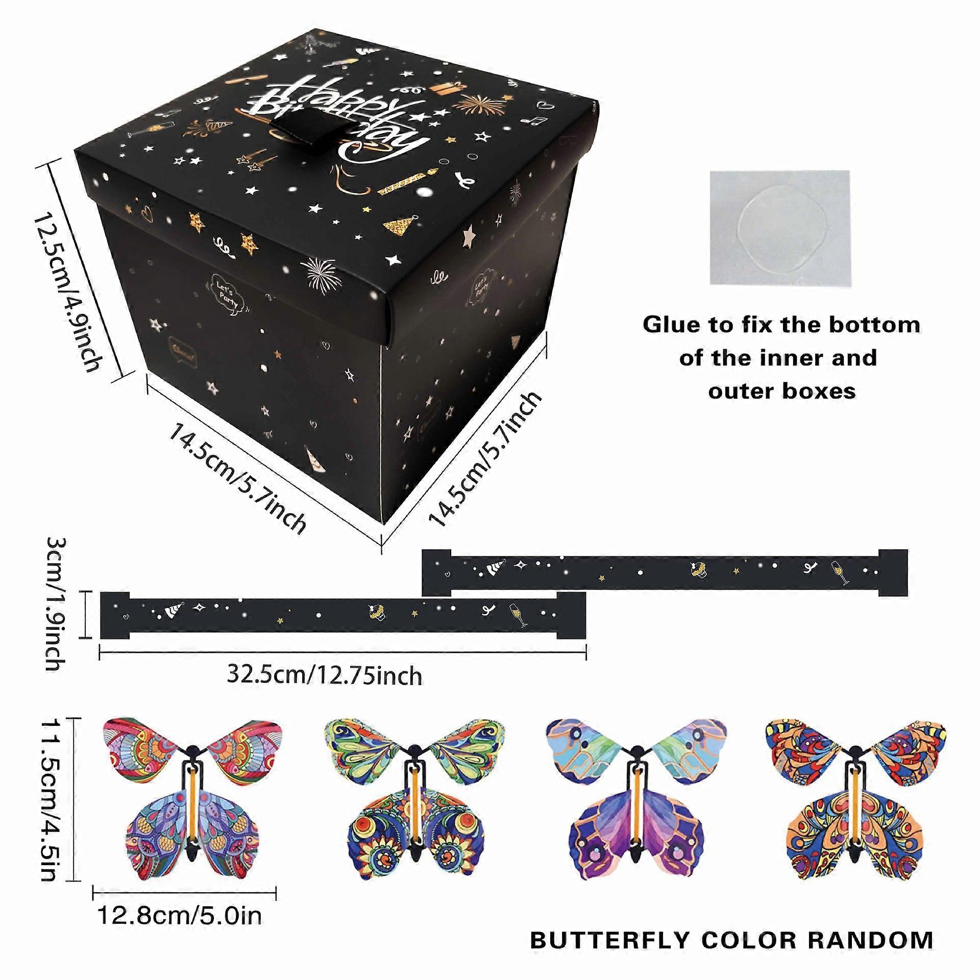 Butterfly Exploding Gift Box (Happy Birthday), Surprise Flying ...