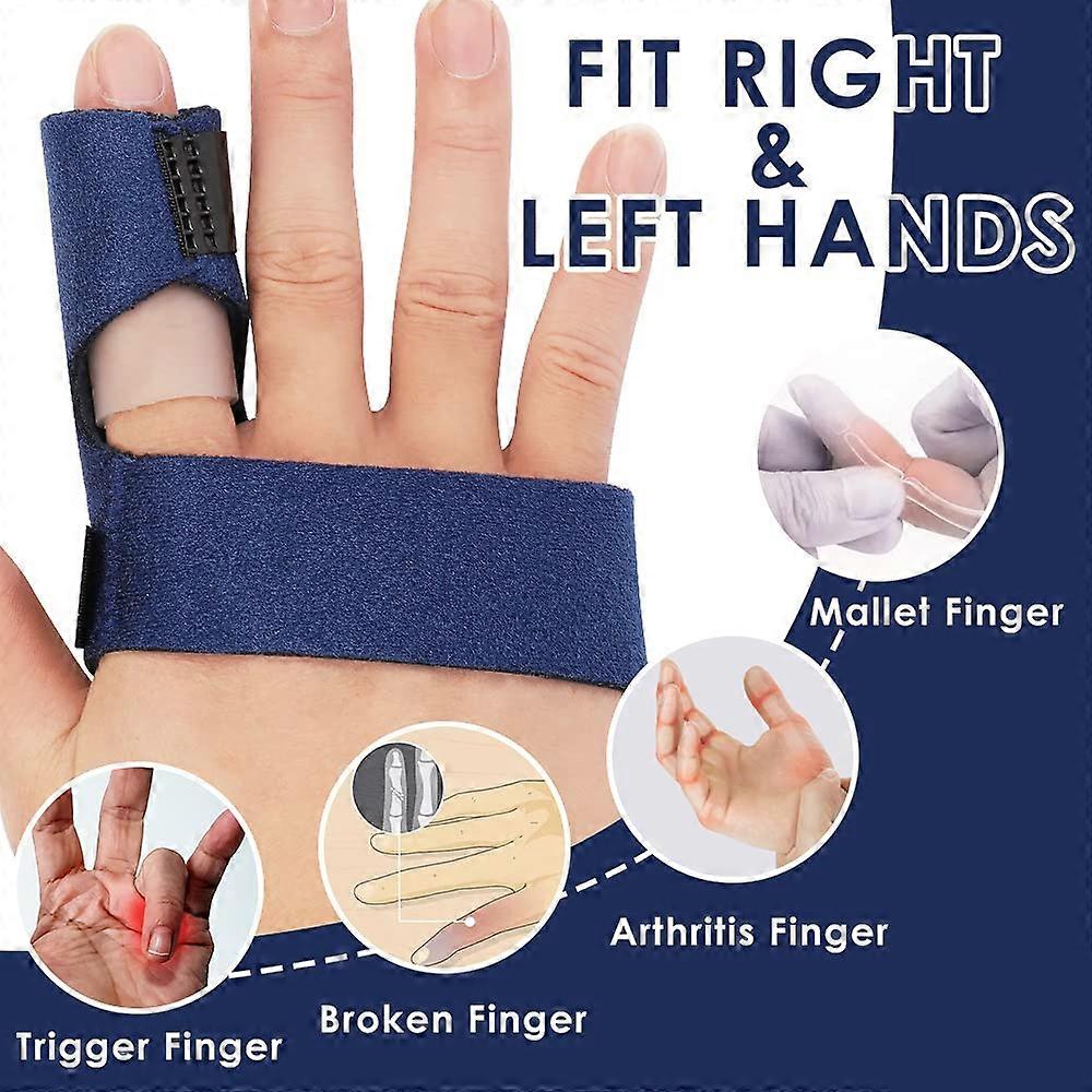 Ortéza prstu spouště, dlahy na podporu prstů se 4 gelovými návleky na ...