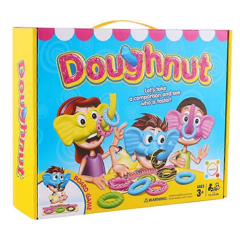 Fun Elephant Stacking Donuts Game - Interactive Family Board Game for ...