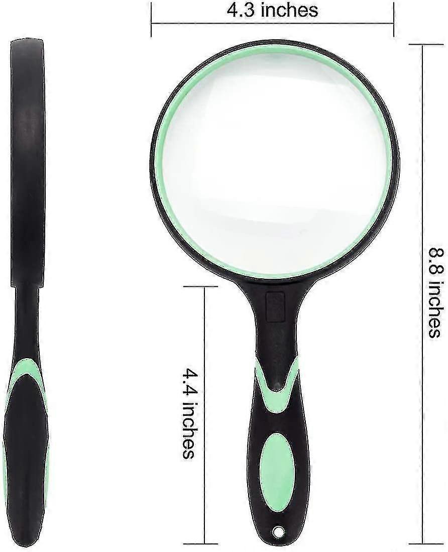 Large Magnifying Glass 10x Handheld Reading Magnifier For Seniors ...