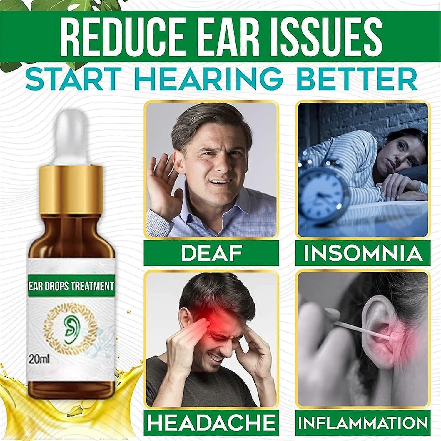 Ear Drops, Tinnitus Ear Drops, Relief Pain Earache Drops Relief ...