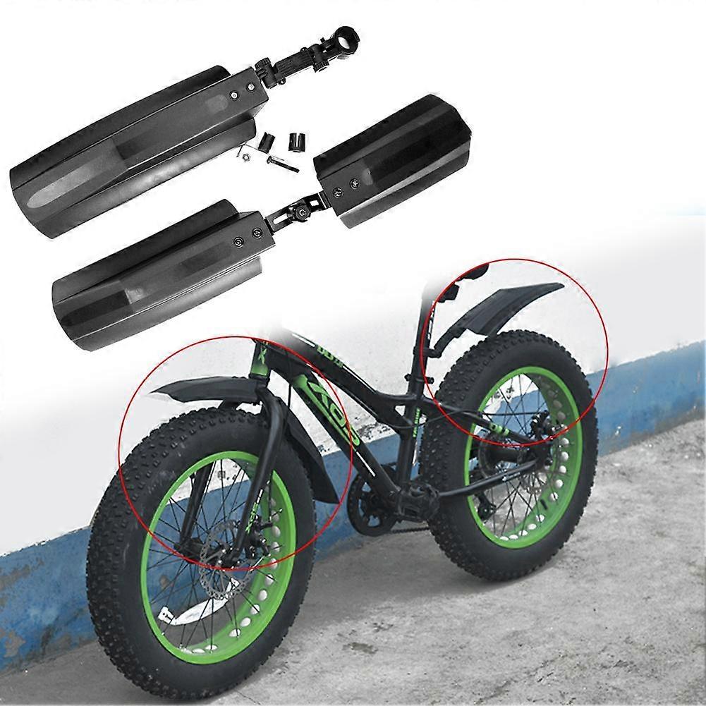 2pcs Quick Release Snow Bicycle Front Rear Mud Guard Fat Bike Fender ...