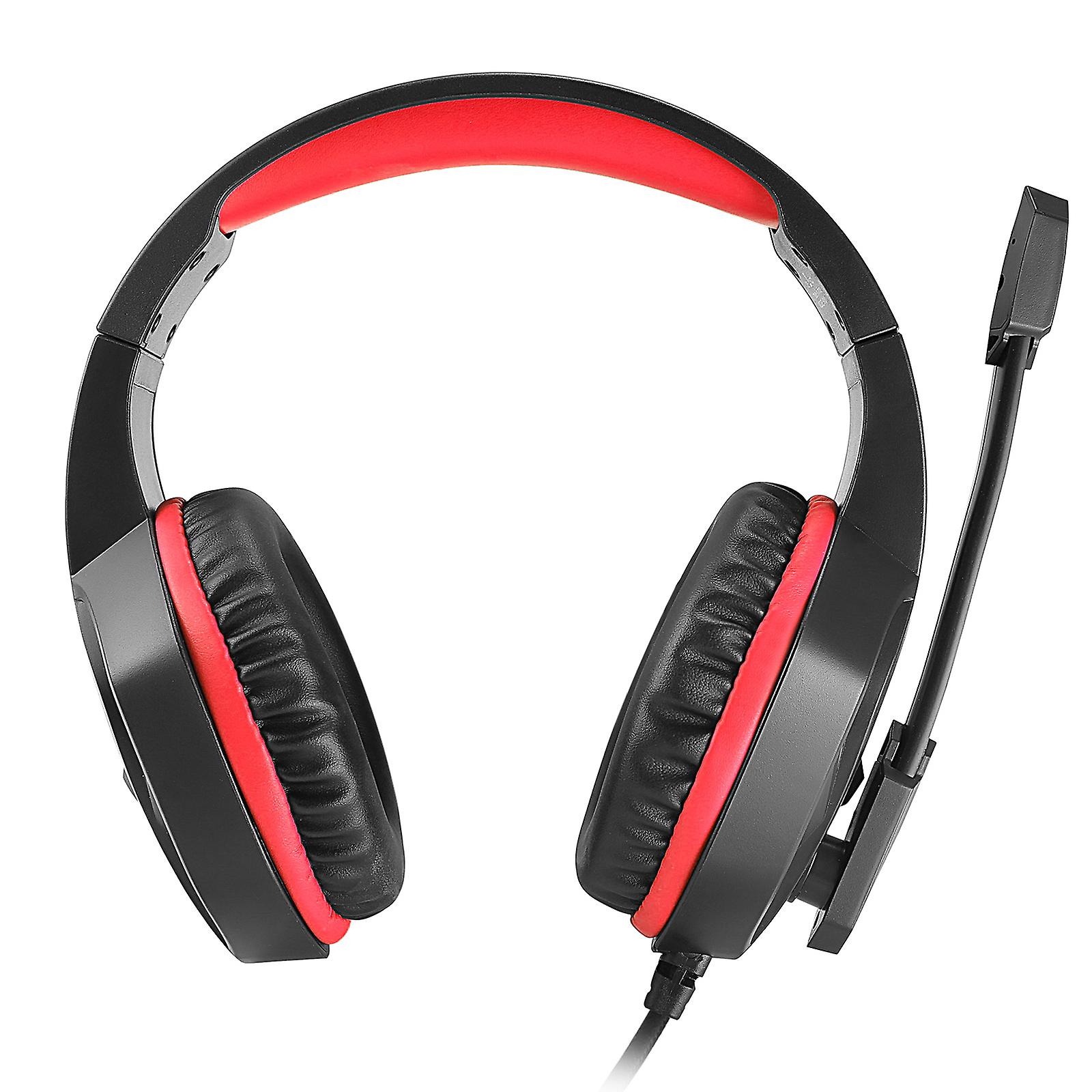 Gaming Headset Pc H100 With Microphone For Ps5 Xbox One Pc (red ...