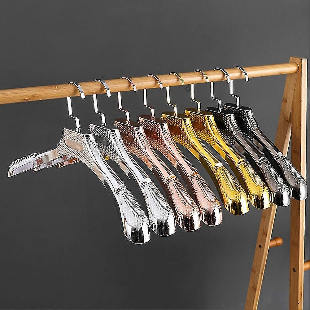 Non-slip Golden Clothing Store Hanger Plastic Clothes Hanger Clothes ...