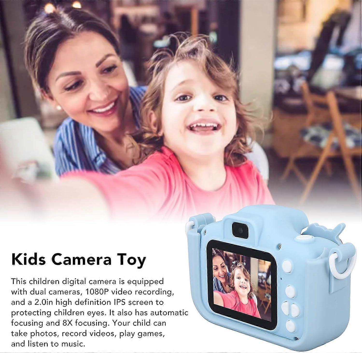 Kids Camera Dual Camera 2.0in IPS Screen 1080P Video Camera Toy with ...
