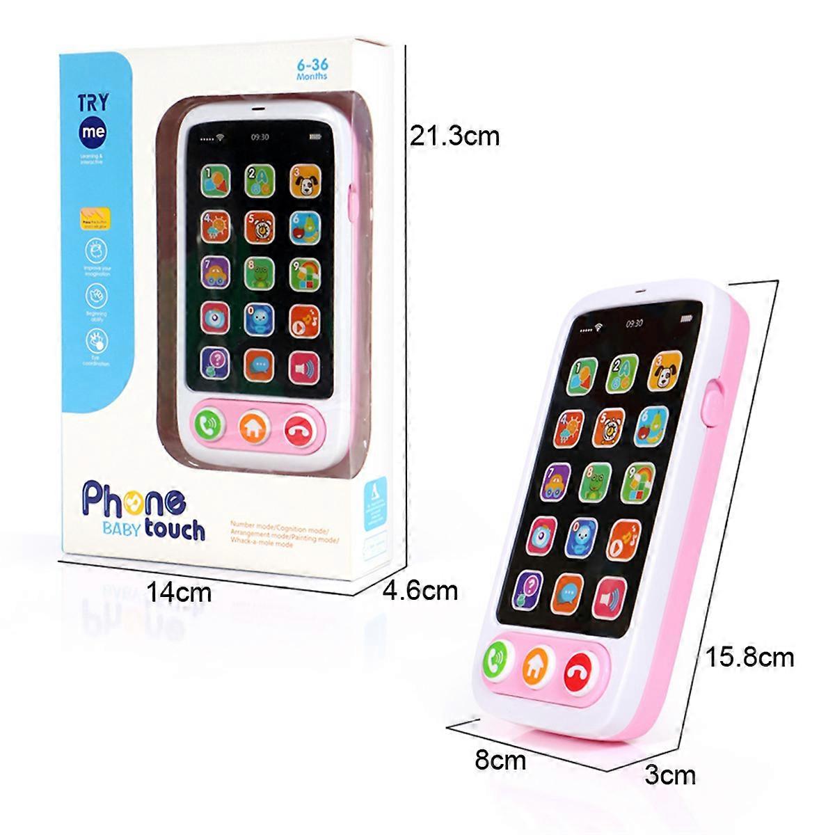 Handheld Learning Phone Toy Realistic Cell Phone Toy with Music Kids ...