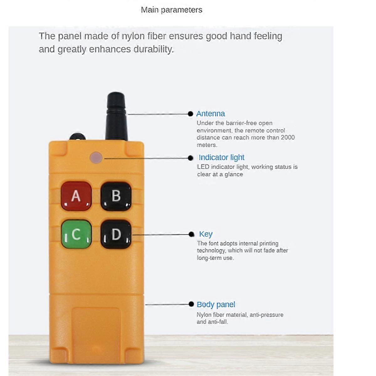 High Power Waterproof and Drop-Proof Industrial Wireless Remote Control ...
