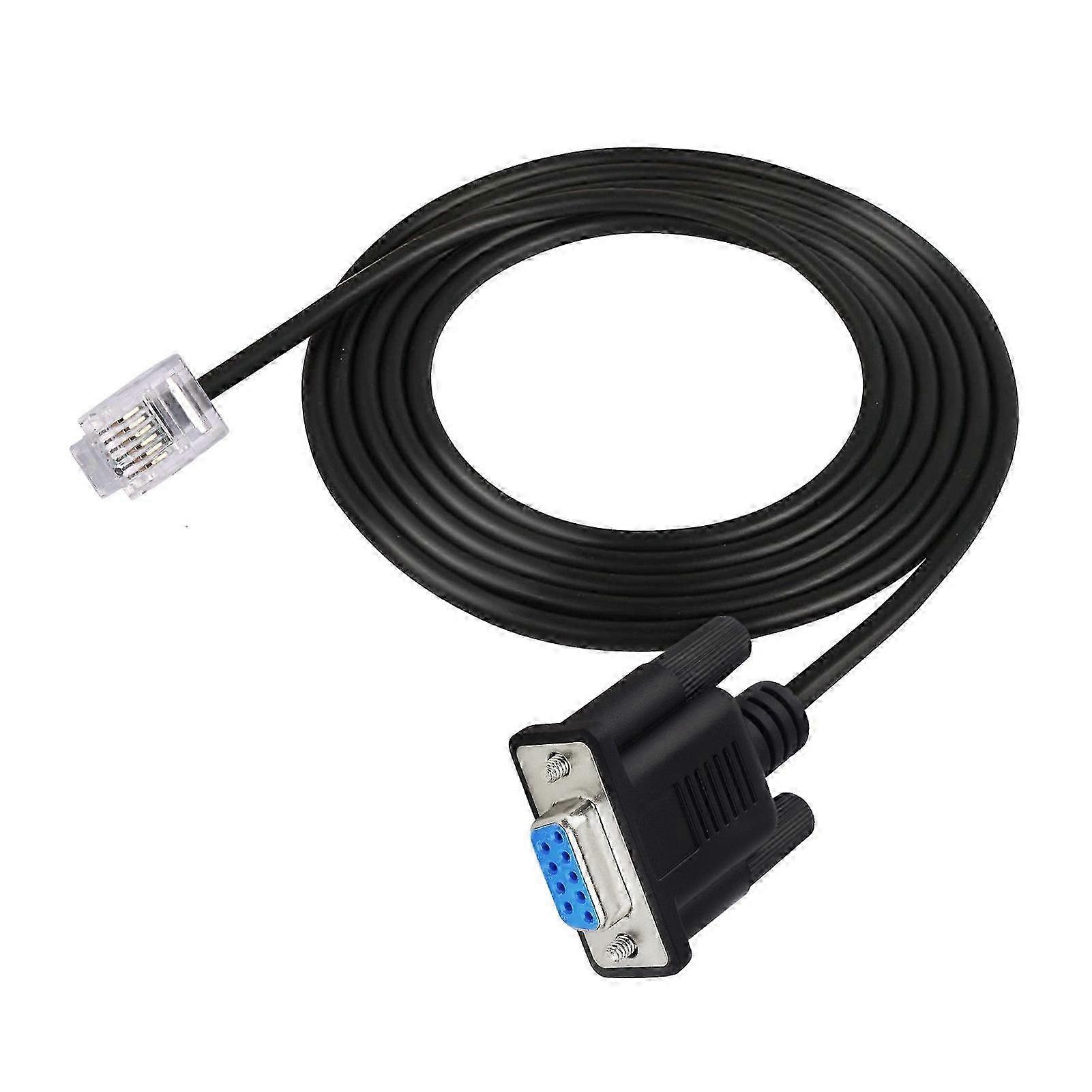 RS232 DB9Pin Female to RJ11 RJ12 6P6C LAN Network Serial Console Cable ...