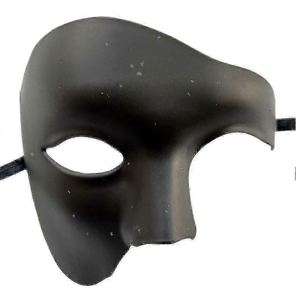 Masquerade Mask Vintage Phantom Of The Opera One Eyed Half Face Costume ...