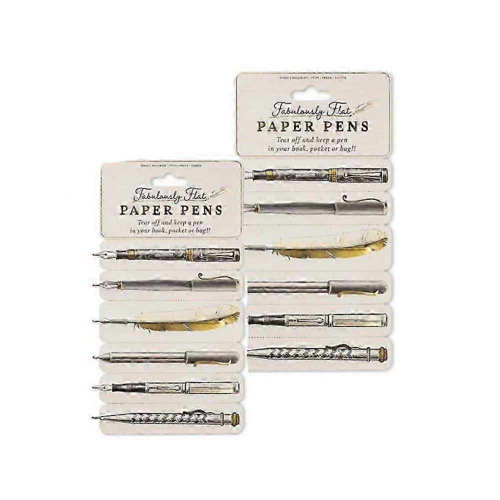Fabulously Flat Paper Pens,Flat Bookmarks Pen,Double Sided Paper pens ...