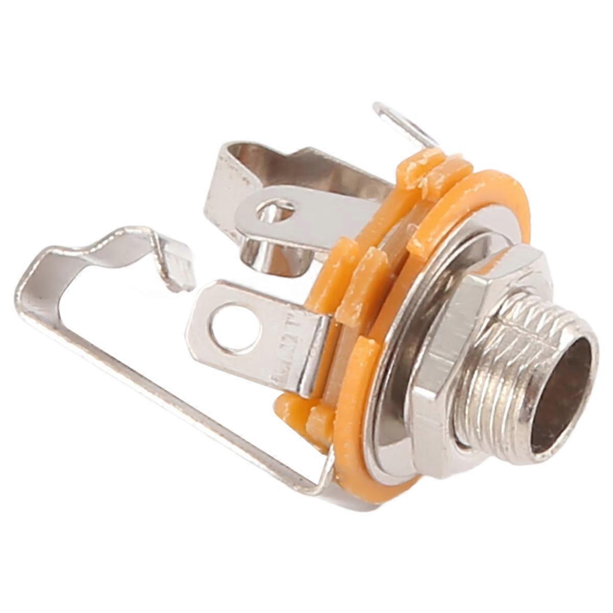 2Pcs 1/4 inch 6.35Mm Stereo Input Jack Plug Socket For Electric Guitar ...