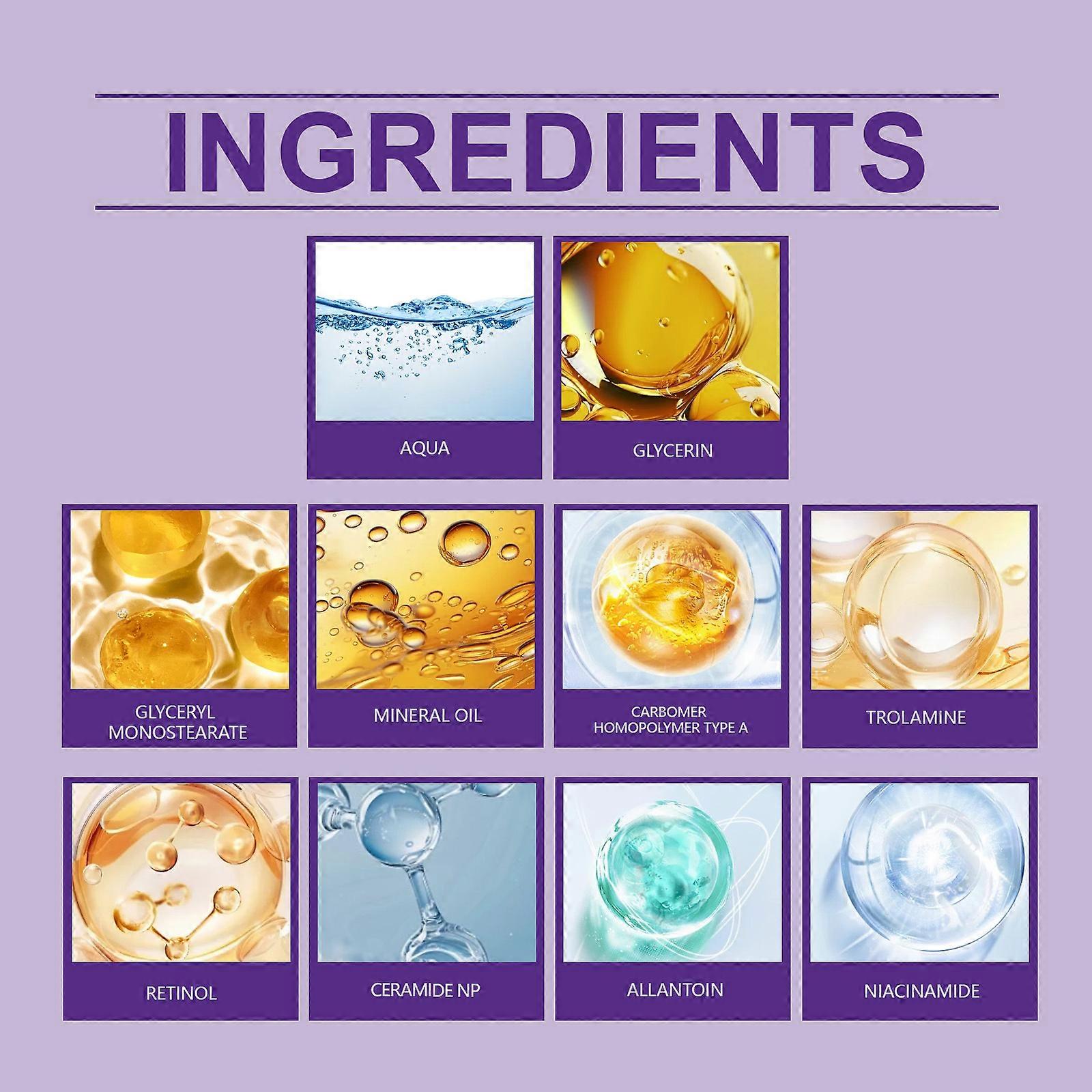 1/2/3PCS Retinol Cream, Skin Brightening Cream with Niacinamid, Glow ...