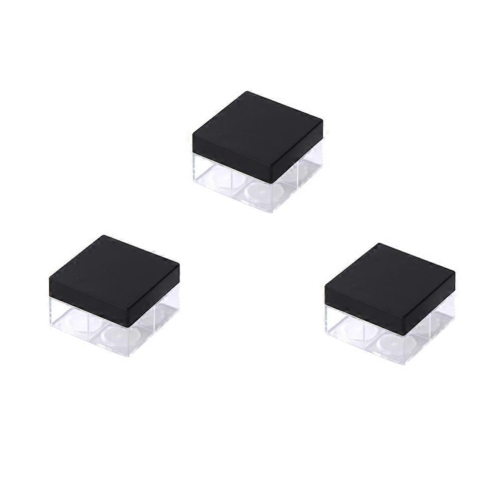 Cosmetic Bottle Portable Powder Puff Case Storage Transparent 6.65x6 ...