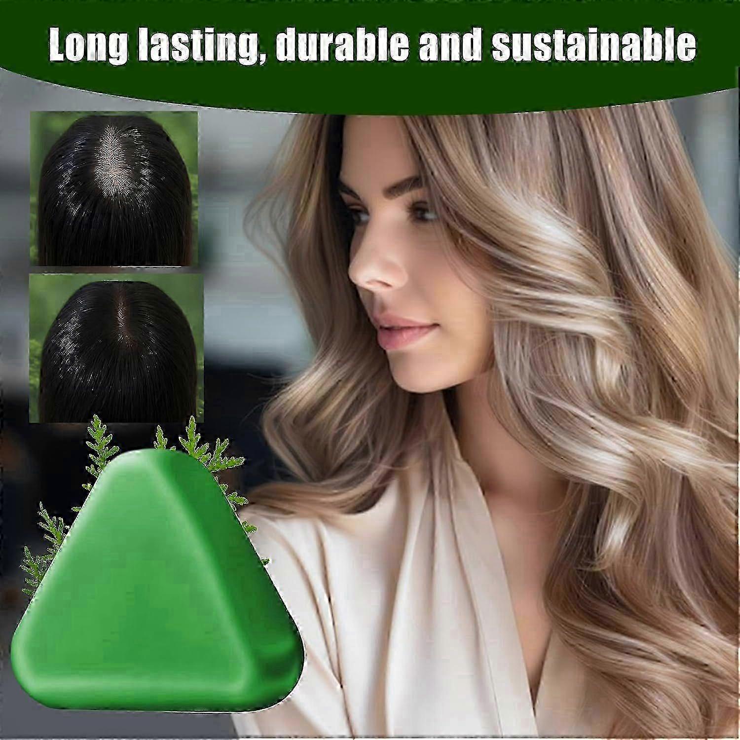 Nature Triangle Shampoo Bar, Usman Grass Shampoo Bar, 120g Solid ...