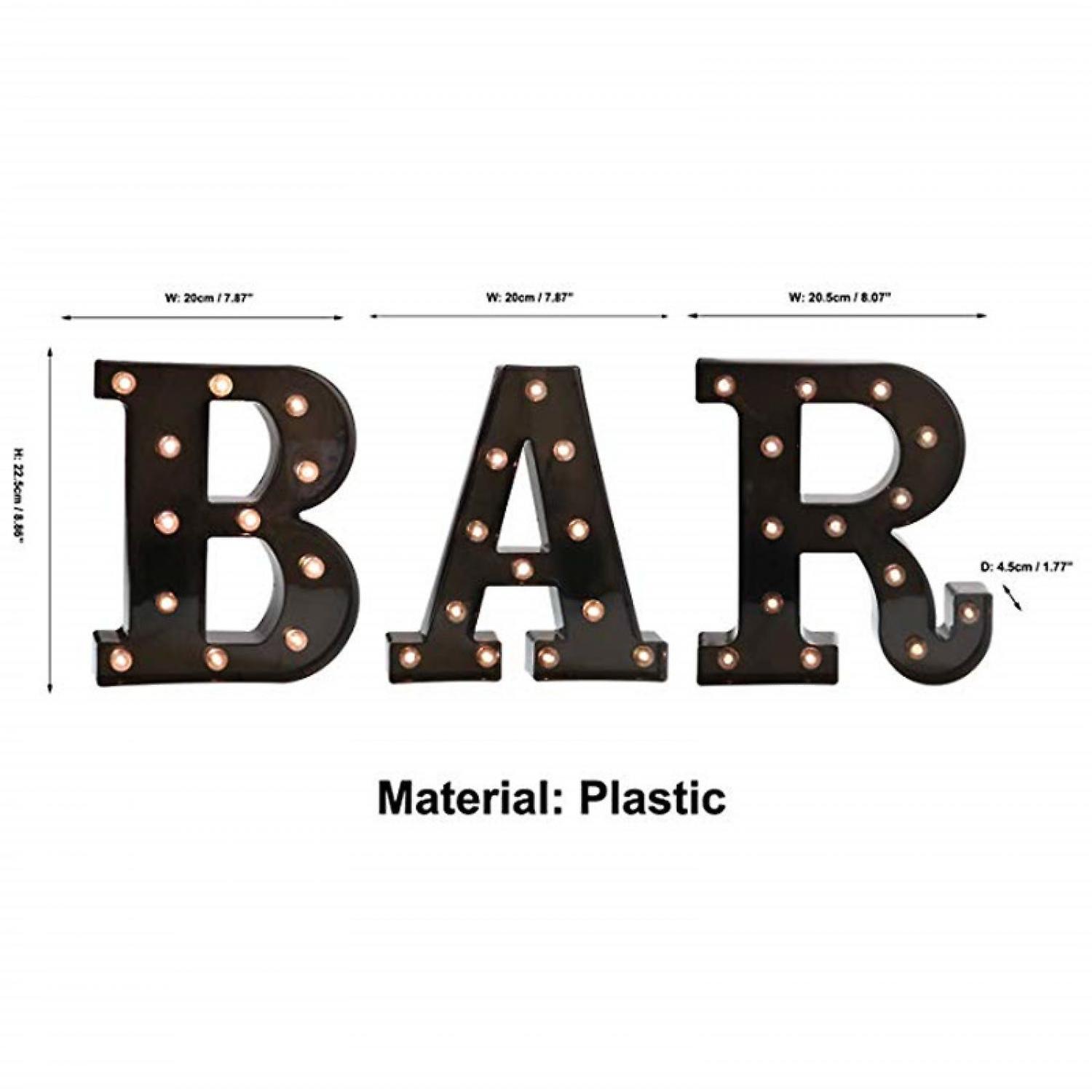 Led Letter Lights Novo design Iluminar Letras Pretas para eventos Festa ...