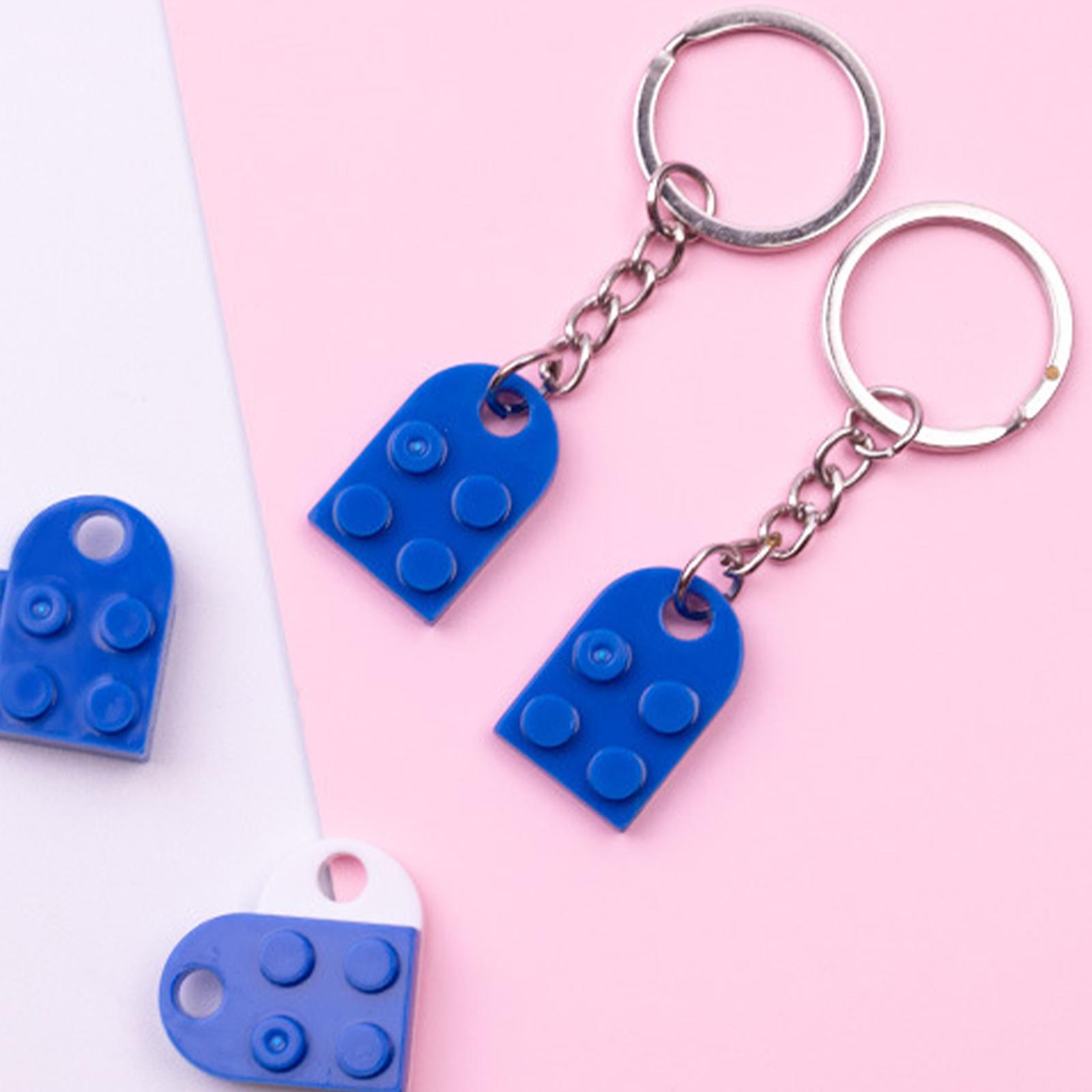 Matching Keychains For Couples Brick Heart For Boyfriend Girlfriend ...