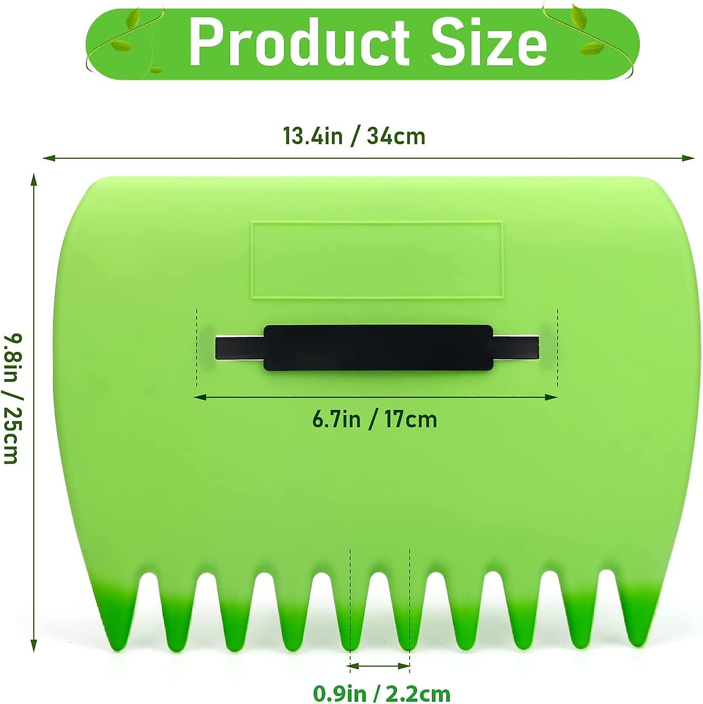 Leaf Scoops Hand Rakes For Garden And Yard, Green Leaves Grabber ...