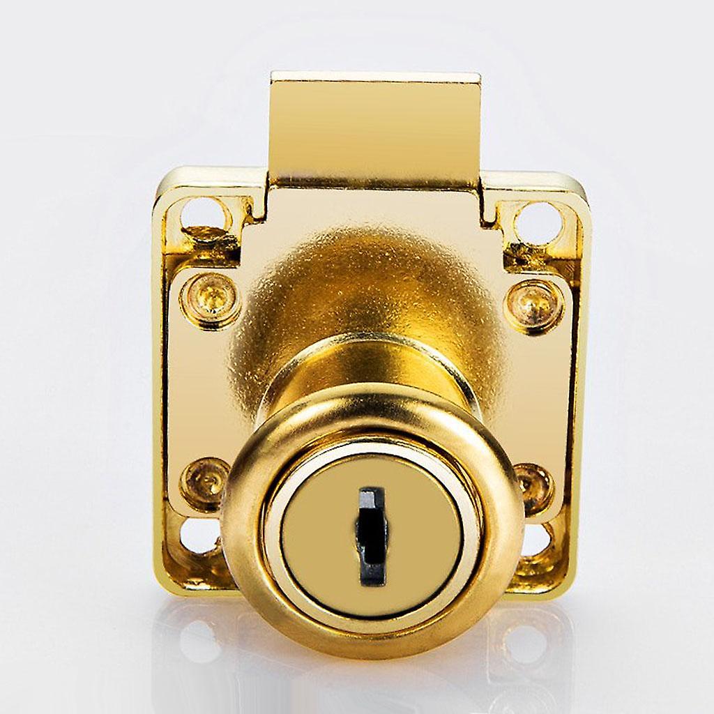 2xOffice Desk Drawer Locker Cupboard Closet Security Lock Gold 22mm ...
