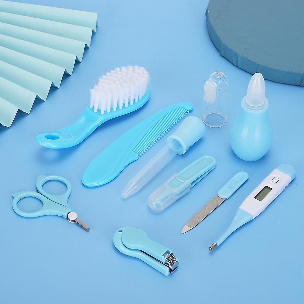 10Pcs/Set Baby Nail Care Kit Nail Clipper with Thermometer Dropper Comb ...