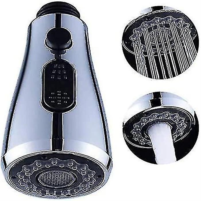 Retractable Kitchen Faucet with Universal Head, Stop Button, 2 Jet ...