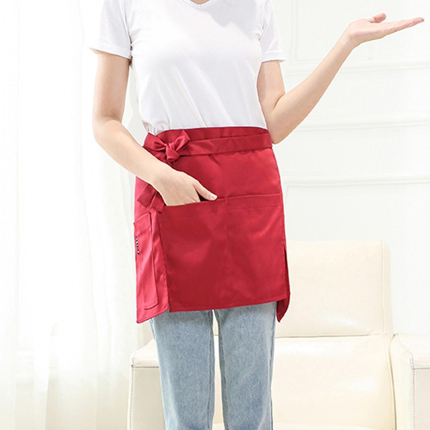 BoSaiD Short Half Apron Creative Fashion Soft Pub Apron with Front ...