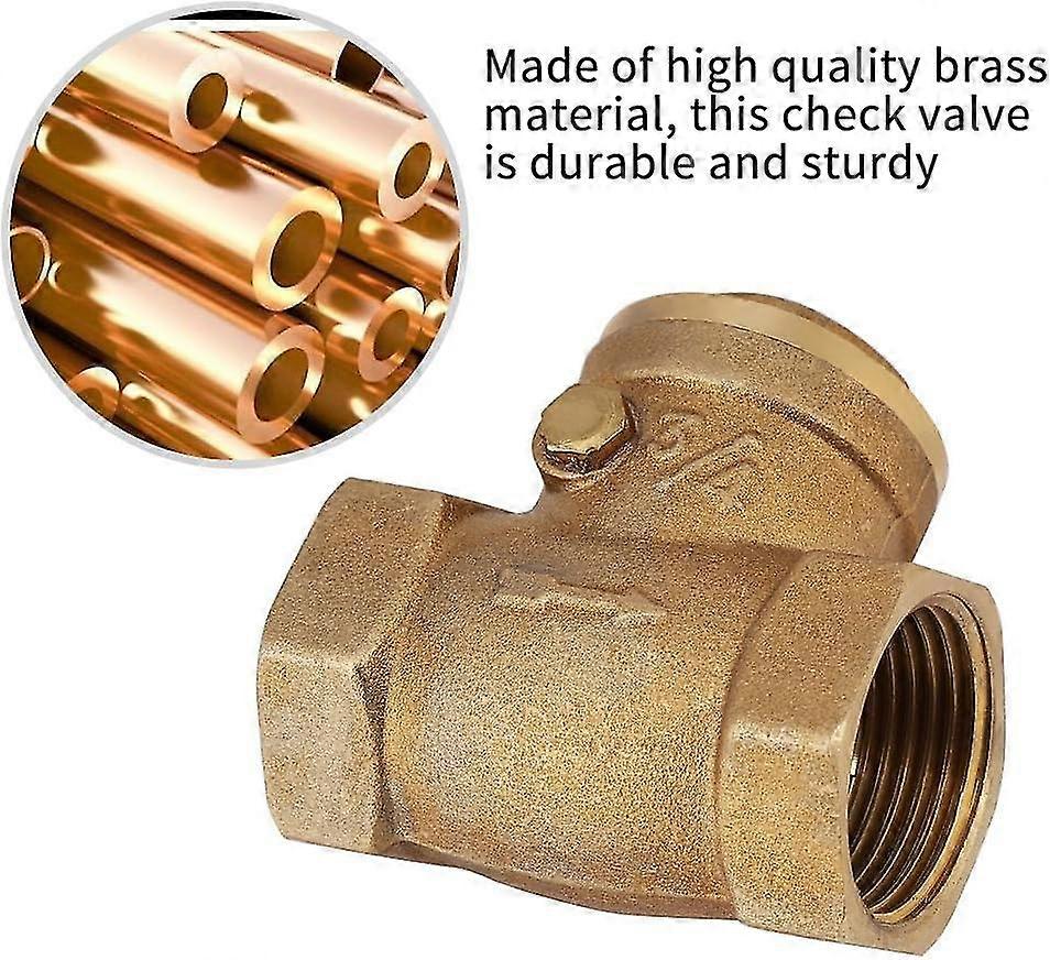 Check Valve Swing Check Valve DN20 232PSI 3/4 Female Brass Water Check ...