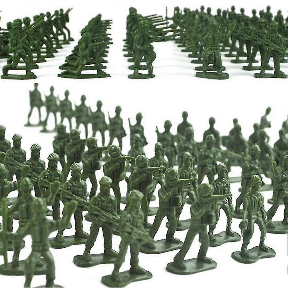 100Pcs Mini Classic Soldiers Figures Models Playset Desk Decor Kids Toy ...