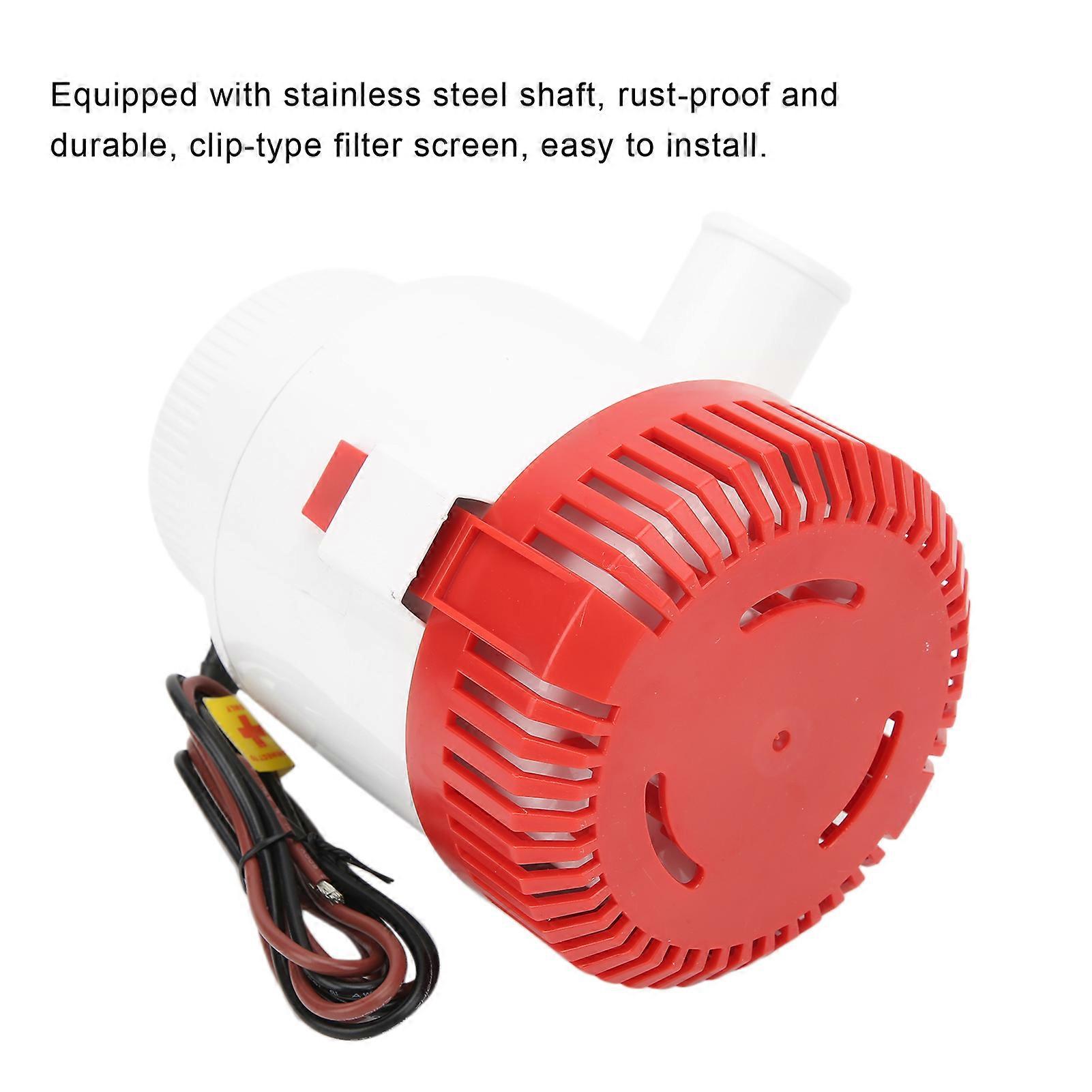 12v 3000gph Submersible Float Switch Bilge Pump Mute Noiseless For Yacht Houseboat Fruugo Uk