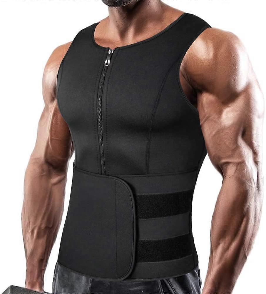 Men's Sport Neoprene Sauna Vest Posture Correct & Back Support | Fruugo UK