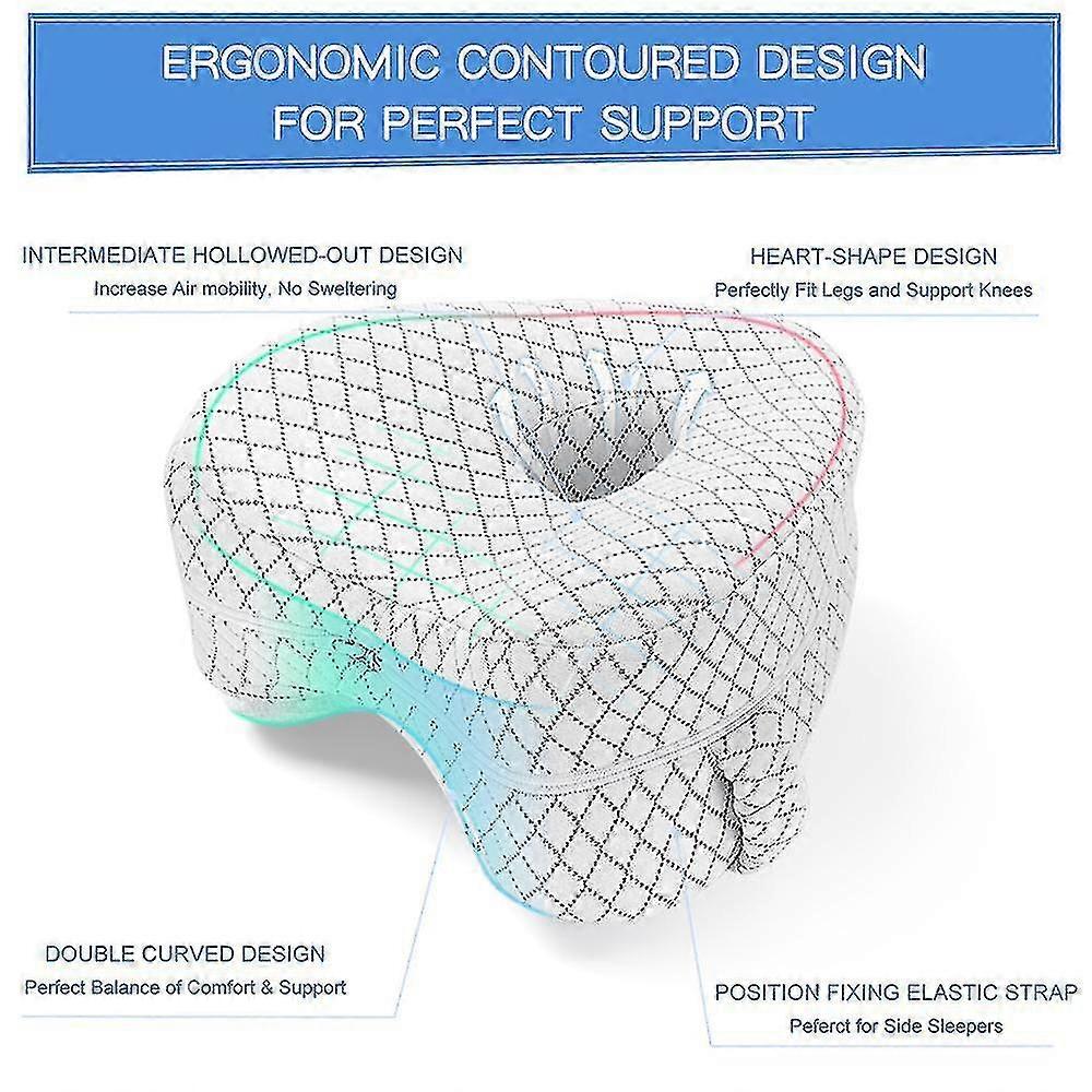 Heart Shaped Orthopedic Sleeping Pillow For Legs Wedge Cushion With ...