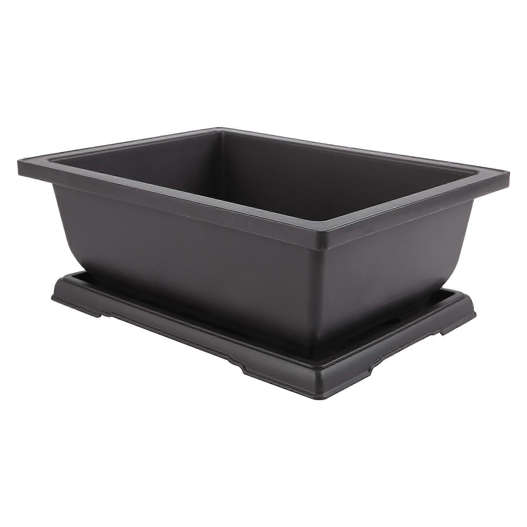 Large Flower Pot Rectangle Bonsai Nursery Planter Balcony Container ...