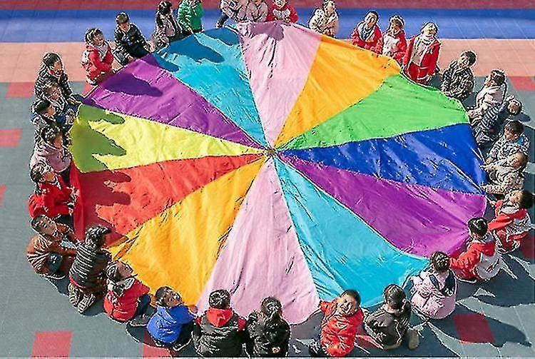 Sports Game 2m/3m/4m/5m/6m Diameter Outdoor Rainbow Umbrella Parachute ...