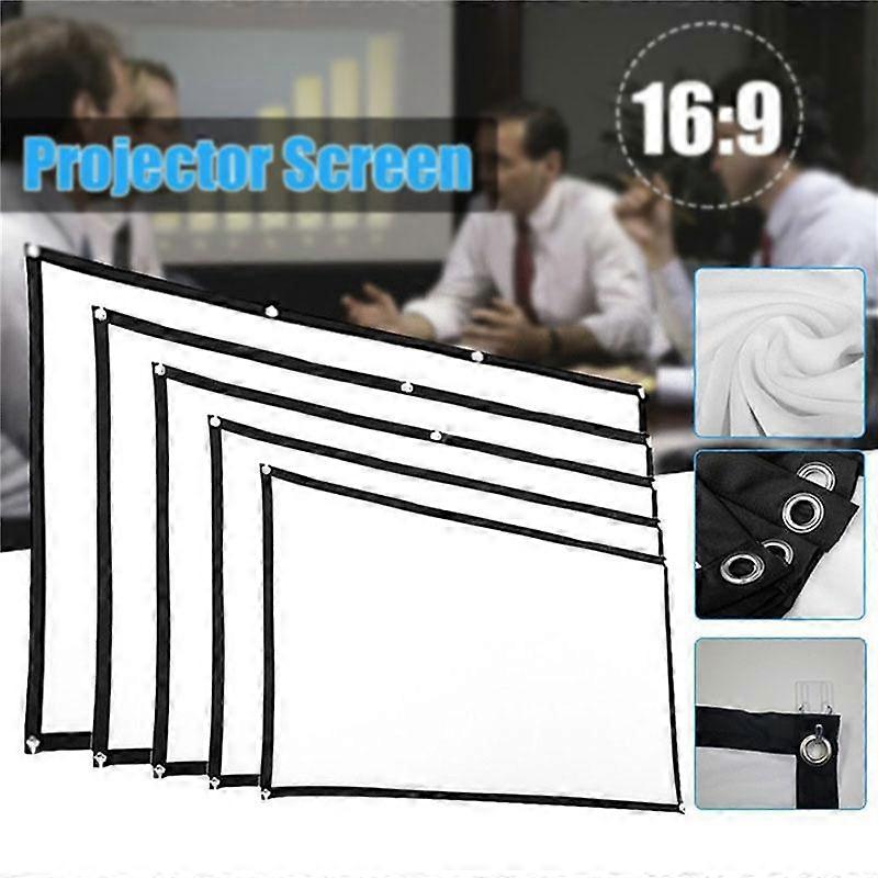 Projector Screen for Home Theater White Foldable Anti- (72Inch) | Fruugo UK