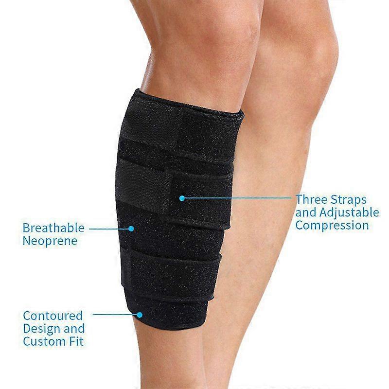 WooTShu Calf Brace Adjustable Shin Splint Support Sleeve Leg ...