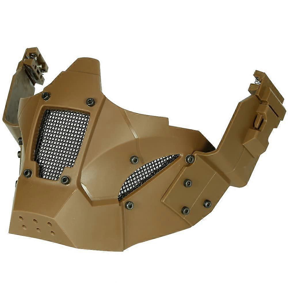 Airsoft Tactical Mask Half Face Protective Mask Work With Fast Helmet ...